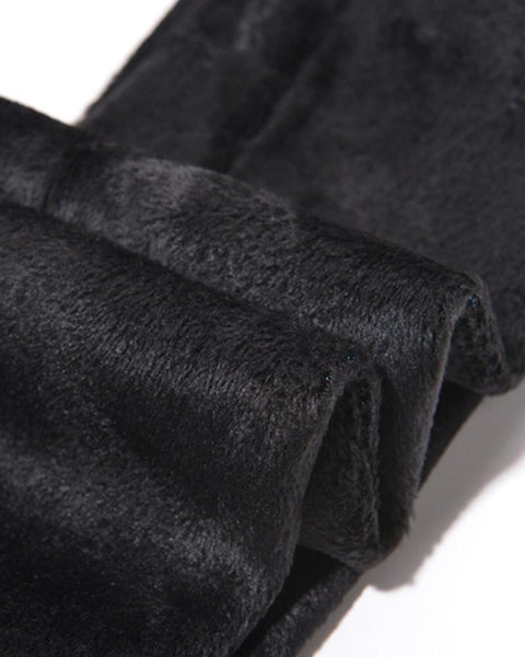 Winter Fleece Lined Tights Thick Sheer Fake Translucent Leggings Pants ...